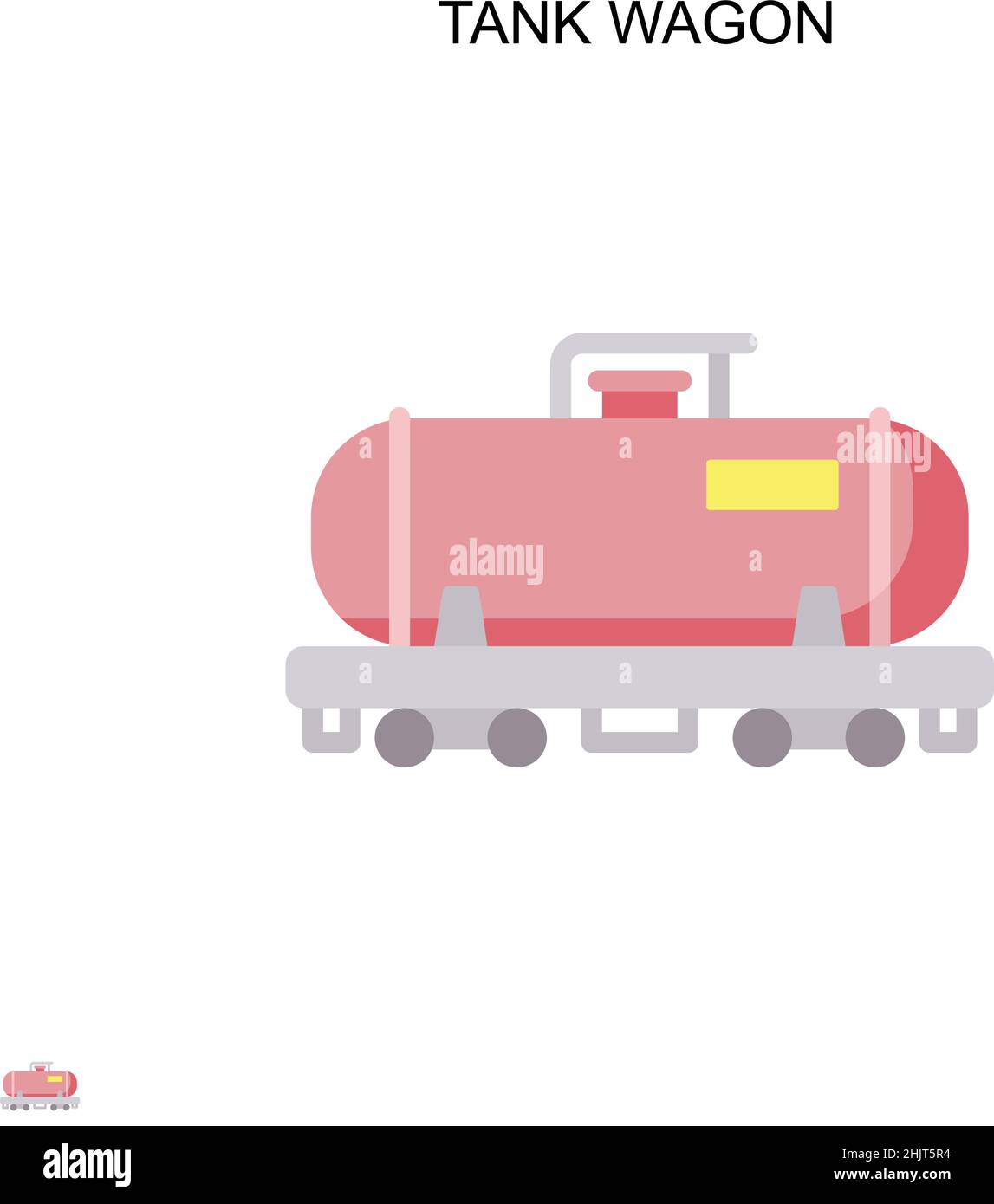 Tank wagon Simple vector icon. Illustration symbol design template for web mobile UI element ...