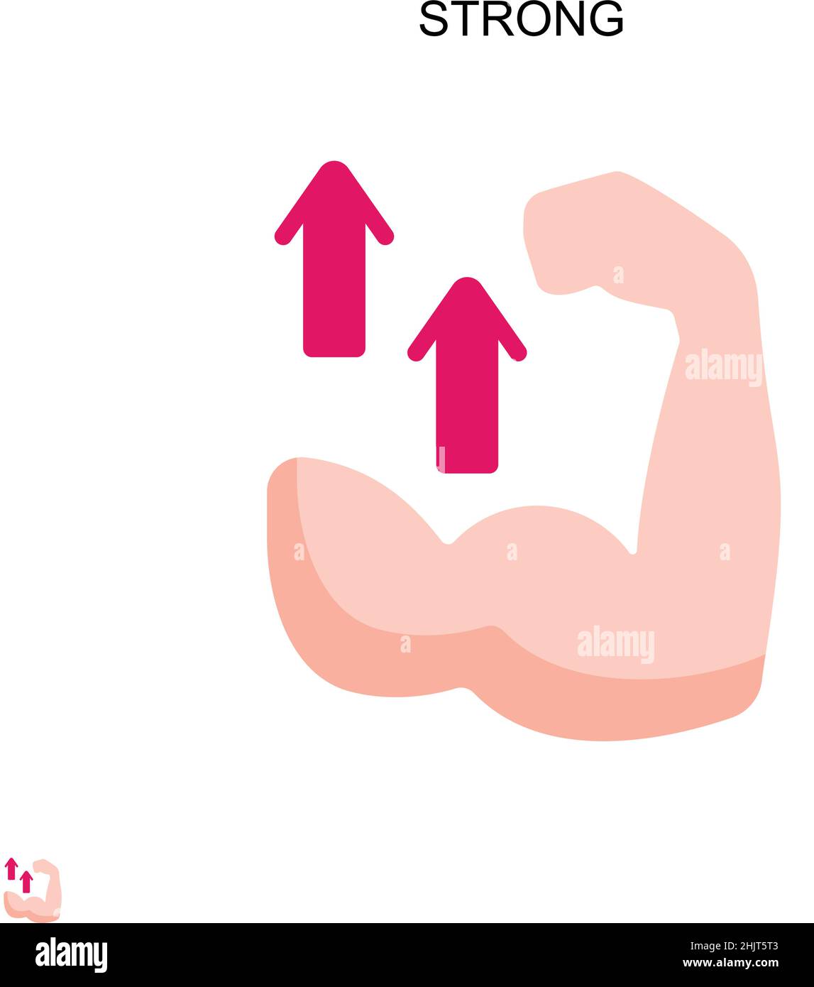 Strong Simple vector icon. Illustration symbol design template for web ...