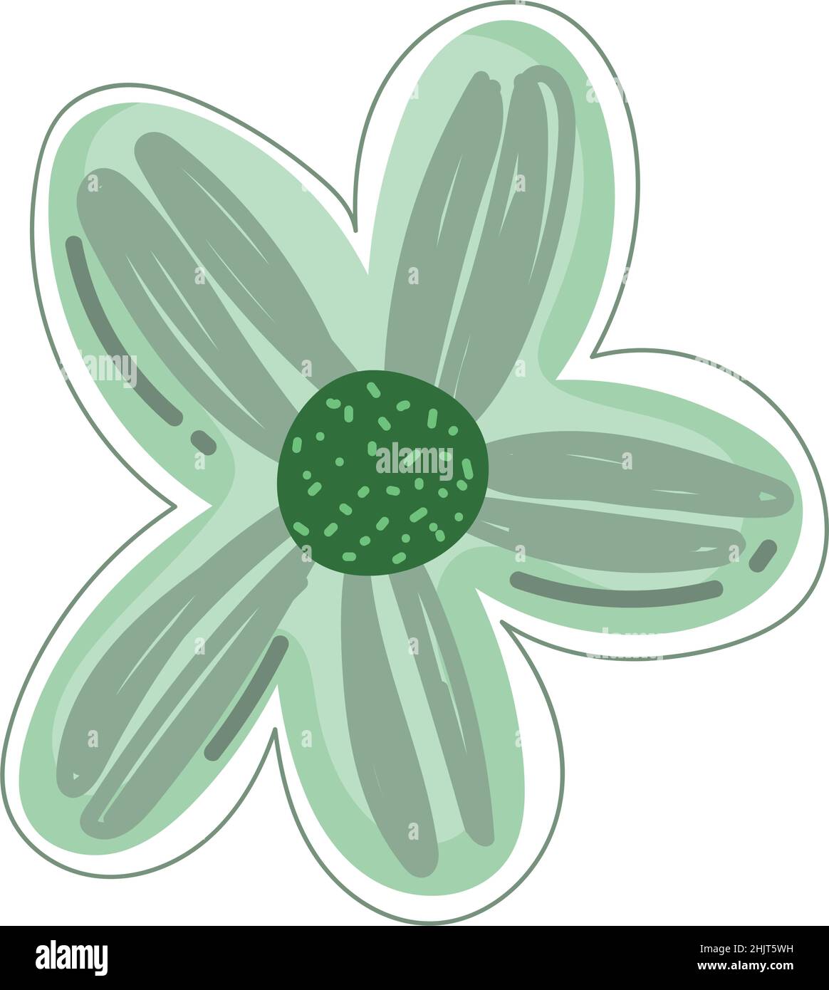 green flower icon Stock Vector Image & Art - Alamy