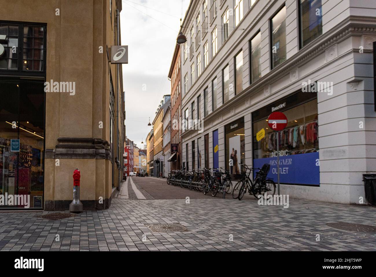 Pedestrians walk the streets in Copenhagen Denmark Stock Photo - Alamy