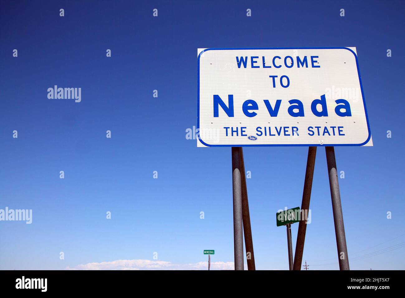 Welcome nevada silver state hi-res stock photography and images - Alamy