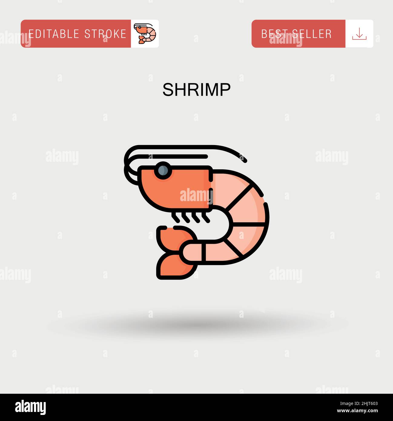 Black tiger shrimps Stock Vector Images - Alamy