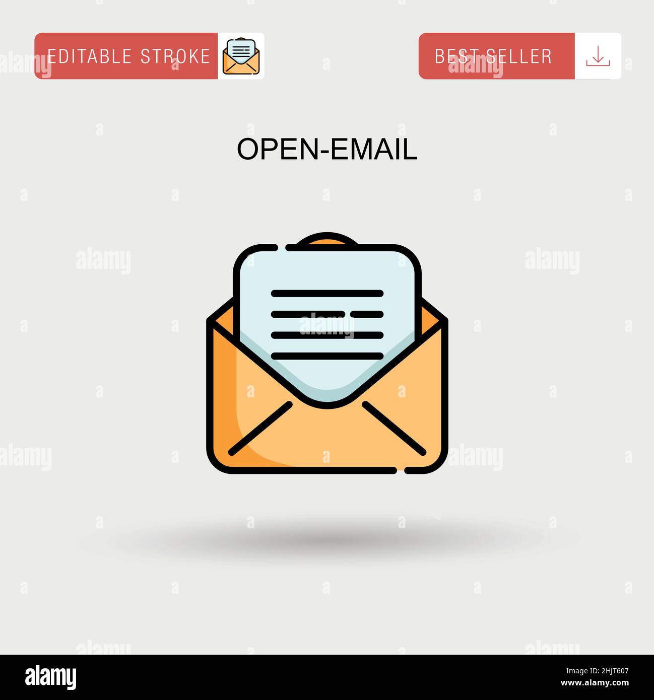 Open-email Simple vector icon Stock Vector Image & Art - Alamy