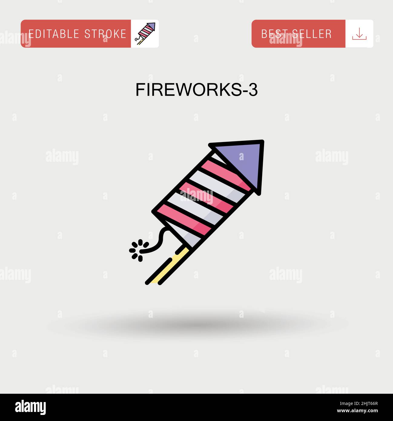 Fireworks-3 Simple vector icon Stock Vector Image & Art - Alamy