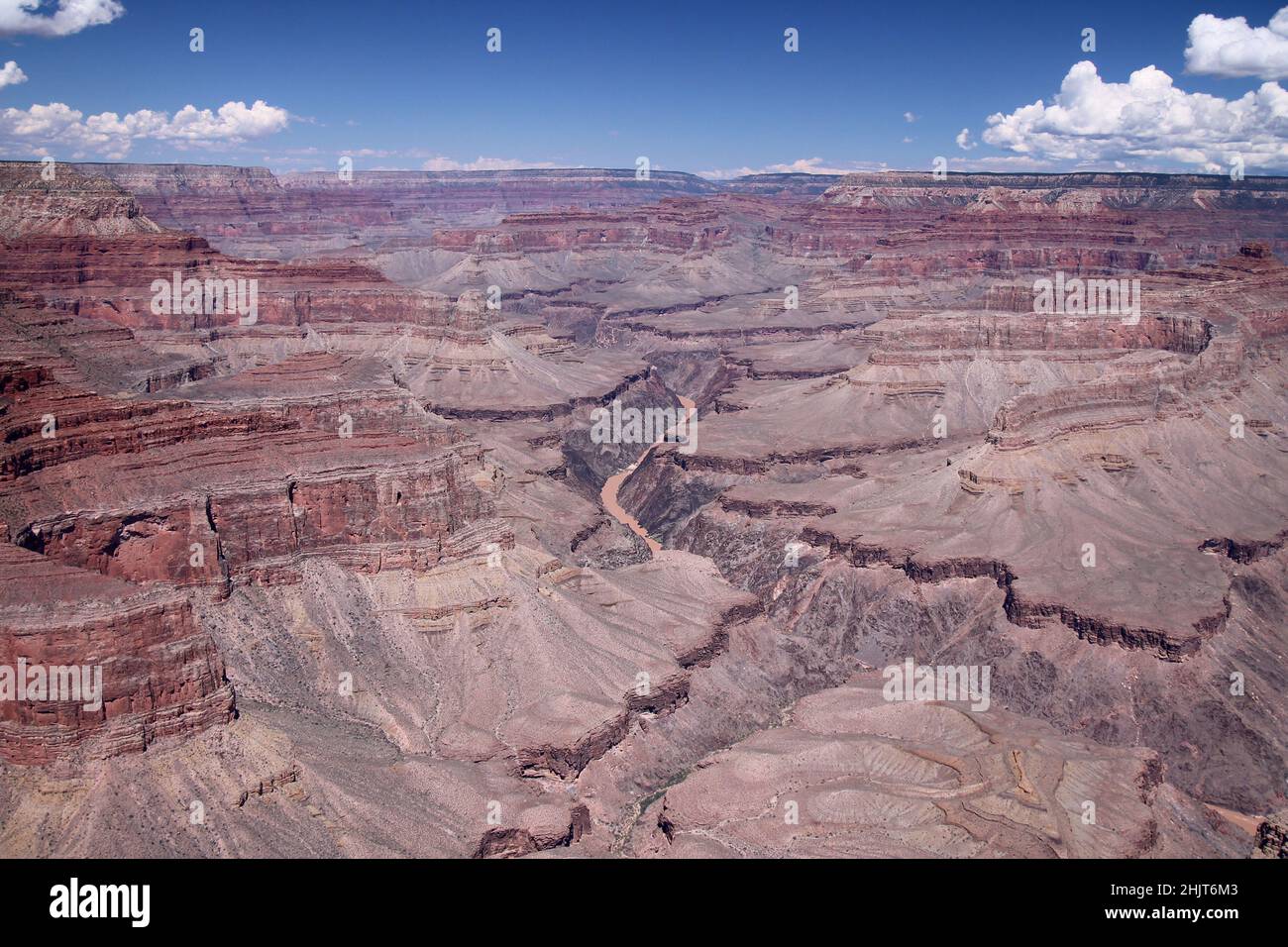 A dramatic view of a fork generated by the red rocks of the Grand ...