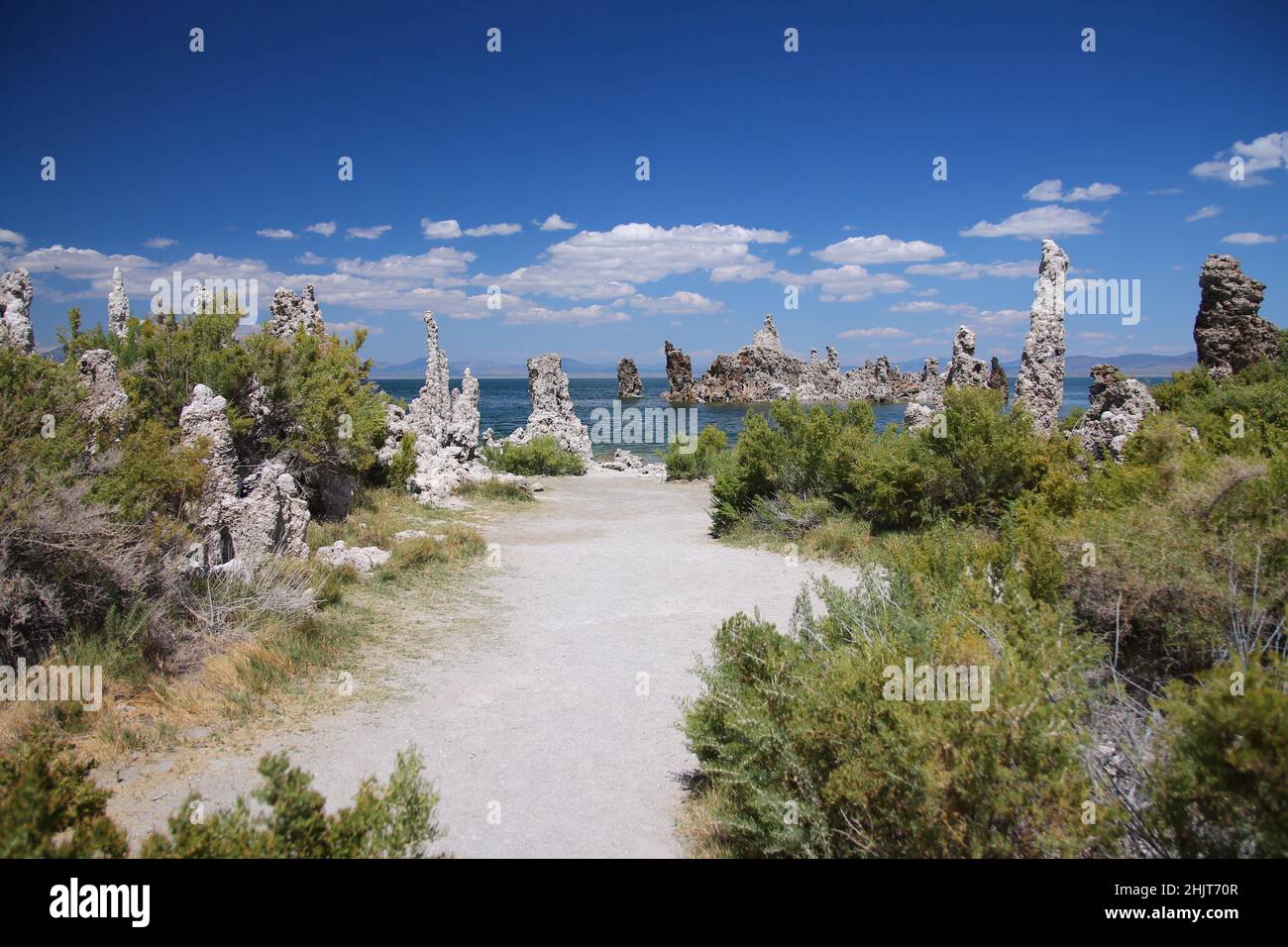 Volcanic tufa towers and hoodoos of Mono Lake in Eastern California ...
