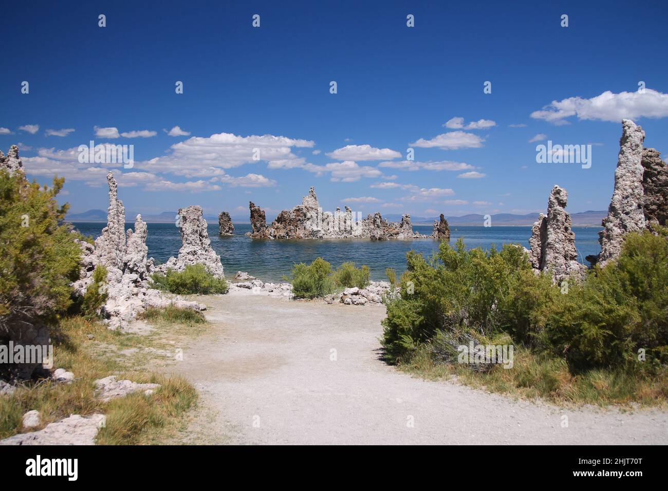 Volcanic tufa towers and hoodoos of Mono Lake in Eastern California ...