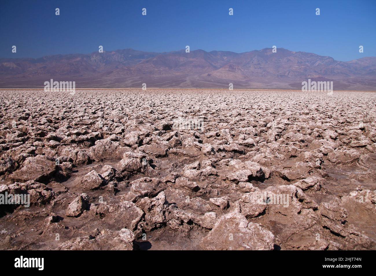 The spectacular rocks and salt formations of the Devils Golf Course in ...
