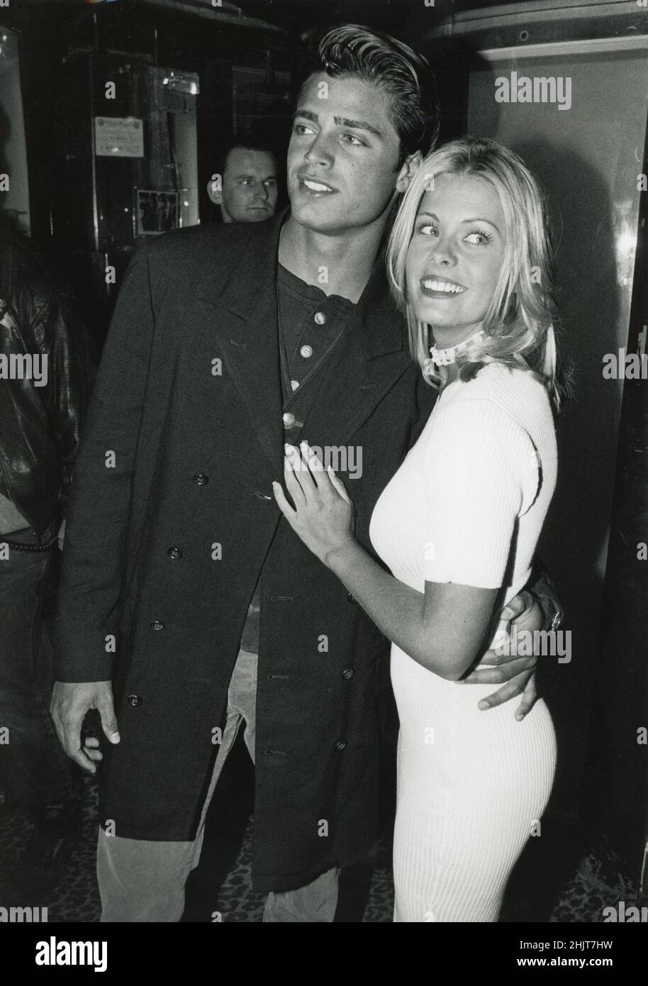 London, UK. LIBRARY. David Charvet and Nicole Eggert. Early 1990s. Ref ...