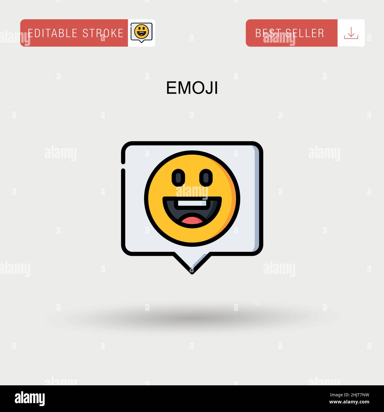Emoji Simple vector icon Stock Vector Image & Art - Alamy