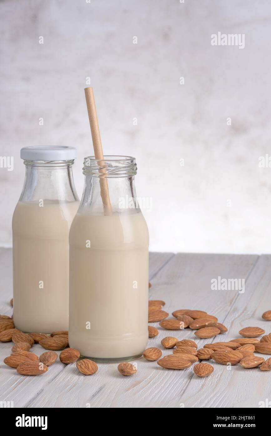 Almond milk drink hi-res stock photography and images - Alamy