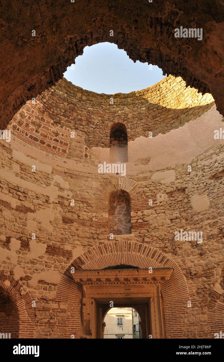 Vestibule of Diocletian's Palace in Split, Croatia Stock Photo - Alamy