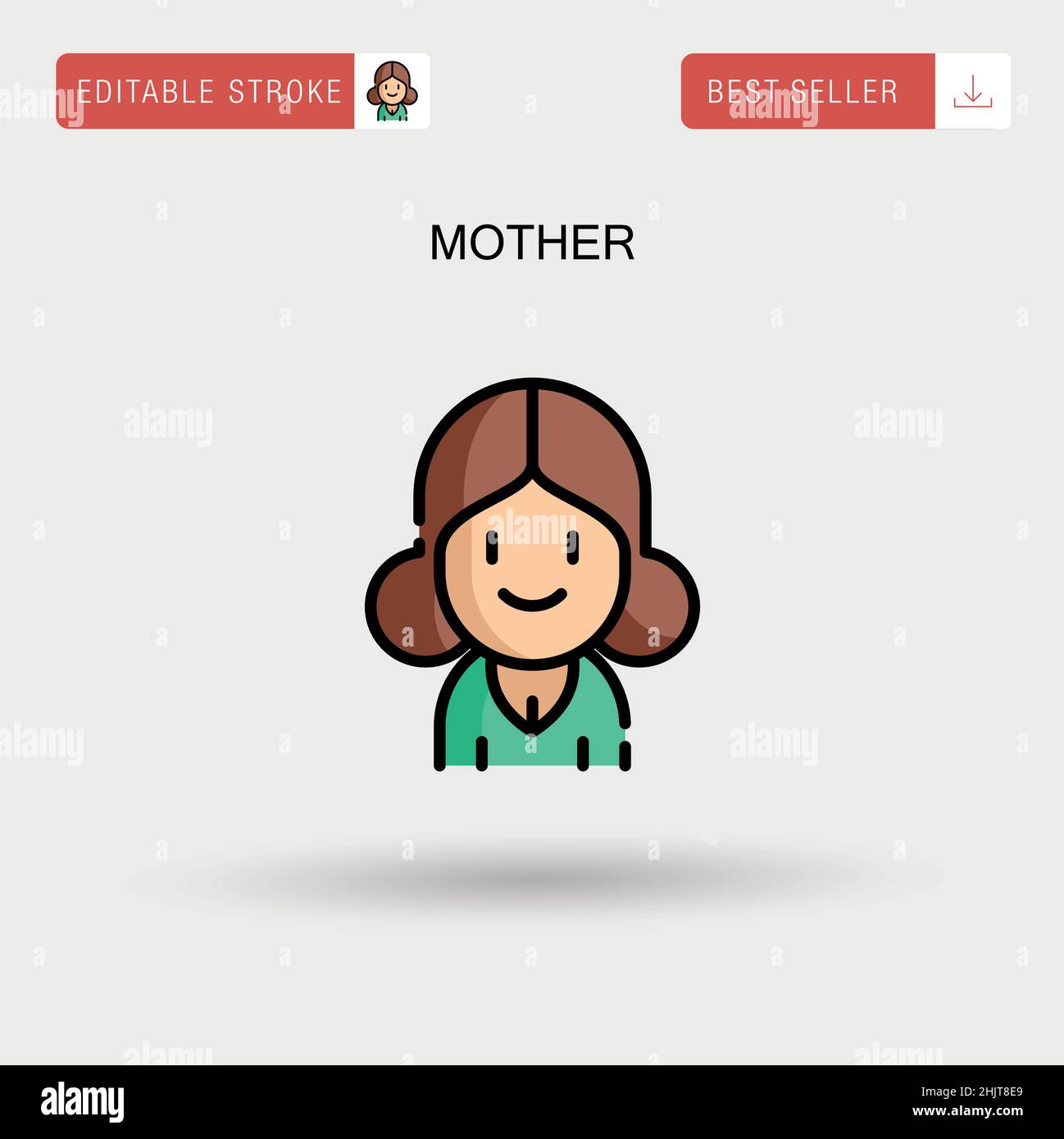 Woman women female mother family Stock Vector Images - Alamy