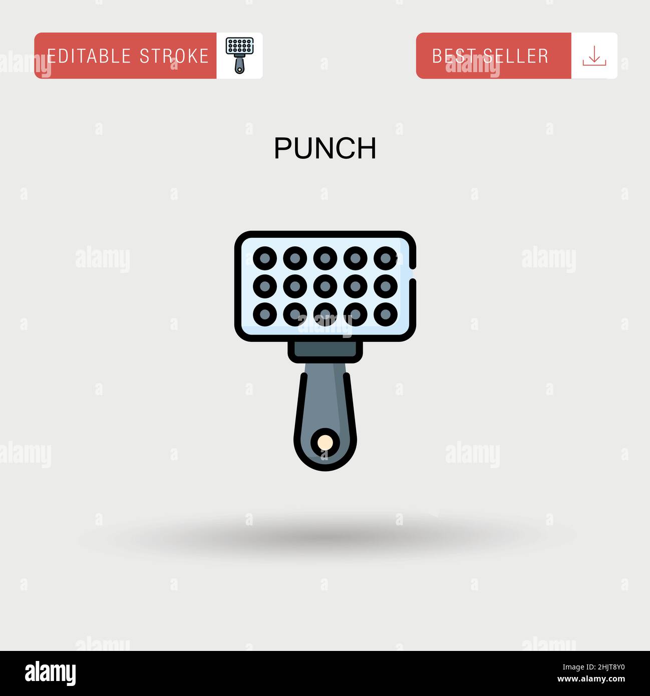 Punch Simple vector icon Stock Vector Image & Art - Alamy