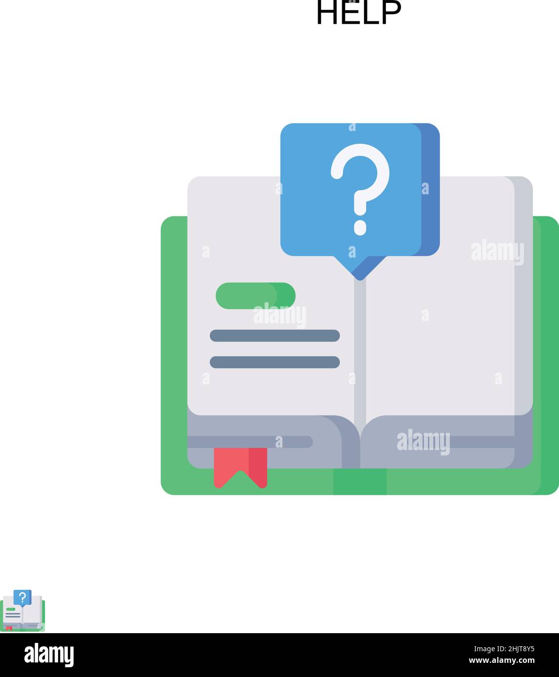 Help Simple vector icon. Illustration symbol design template for web ...