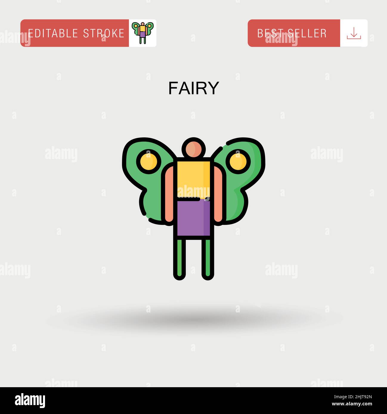 Fairy Simple vector icon Stock Vector Image & Art - Alamy