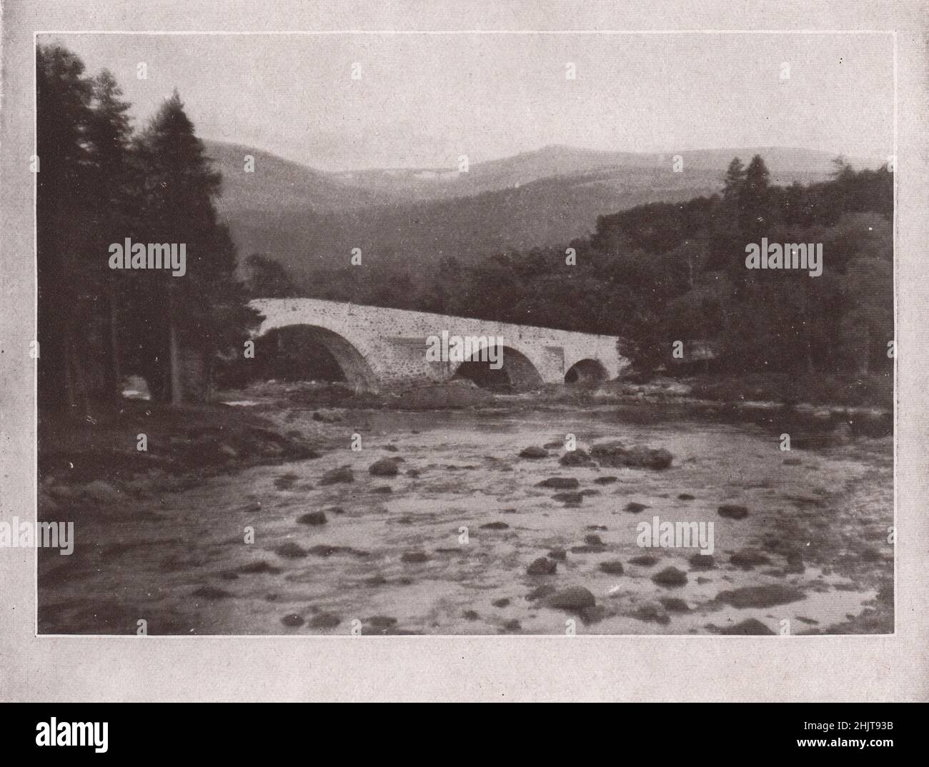 Old Bridge of Dee, Invercauld. Scotland (1913 Stock Photo - Alamy