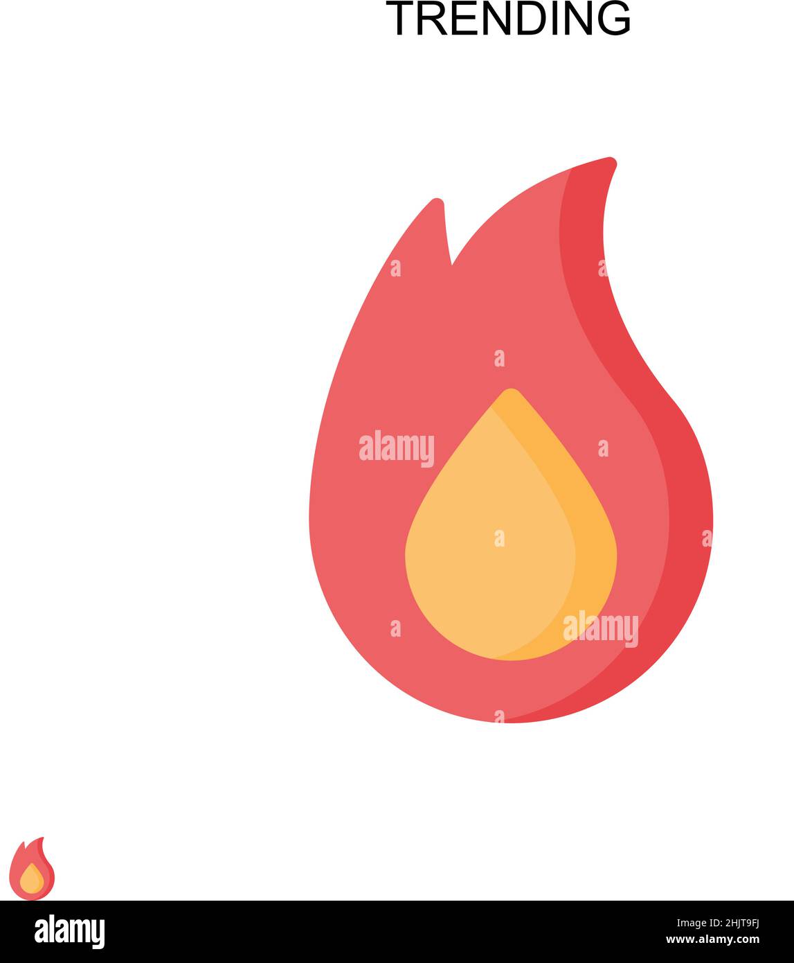 Trending Simple vector icon. Illustration symbol design template for ...