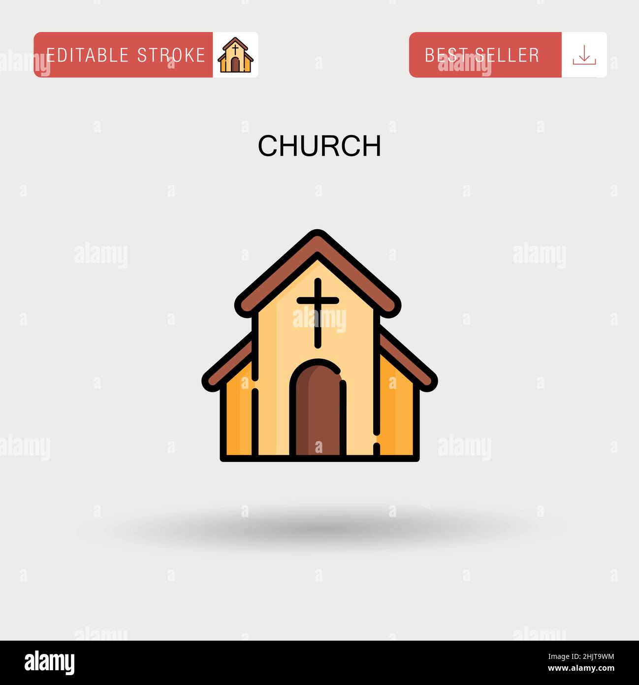 Church Simple vector icon Stock Vector Image & Art - Alamy