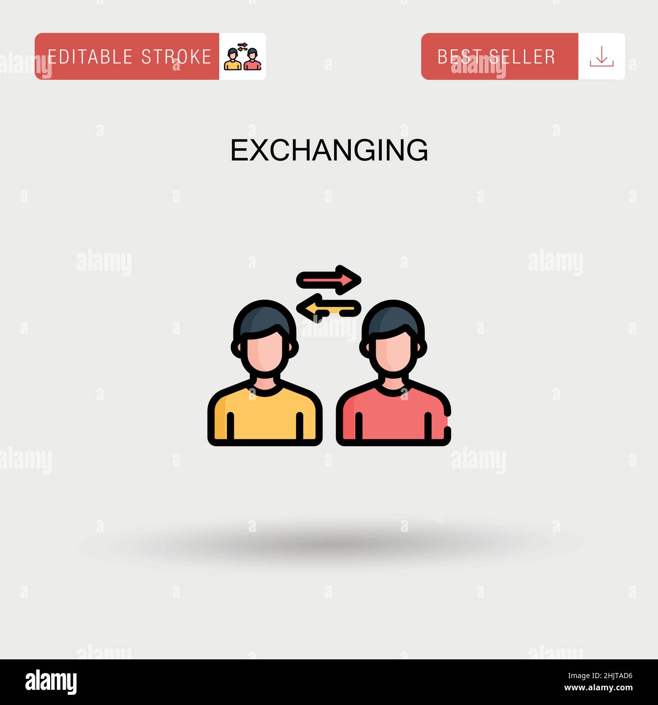 Exchanging information Stock Vector Images - Alamy
