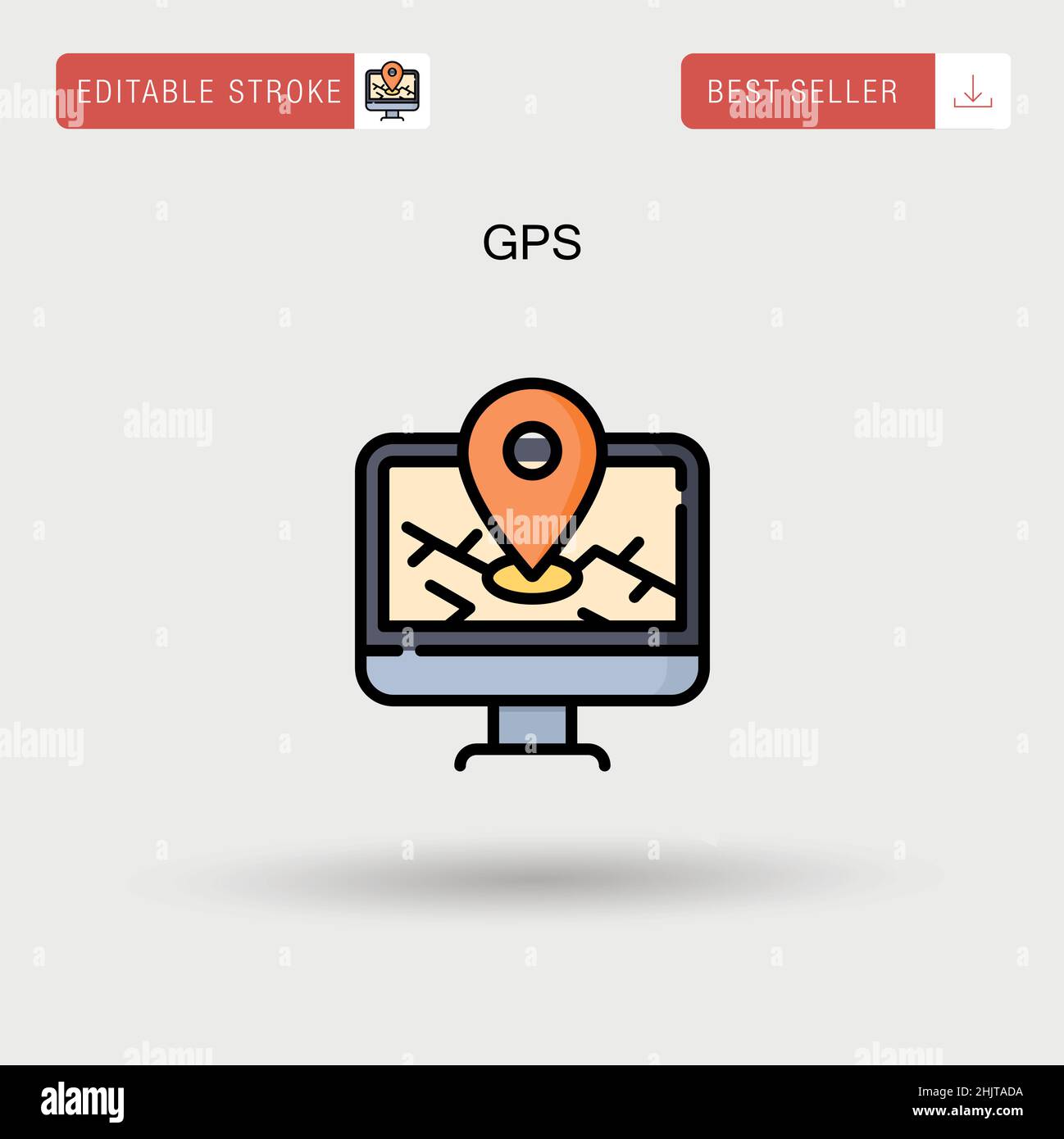 Car navigation screen Stock Vector Images - Alamy