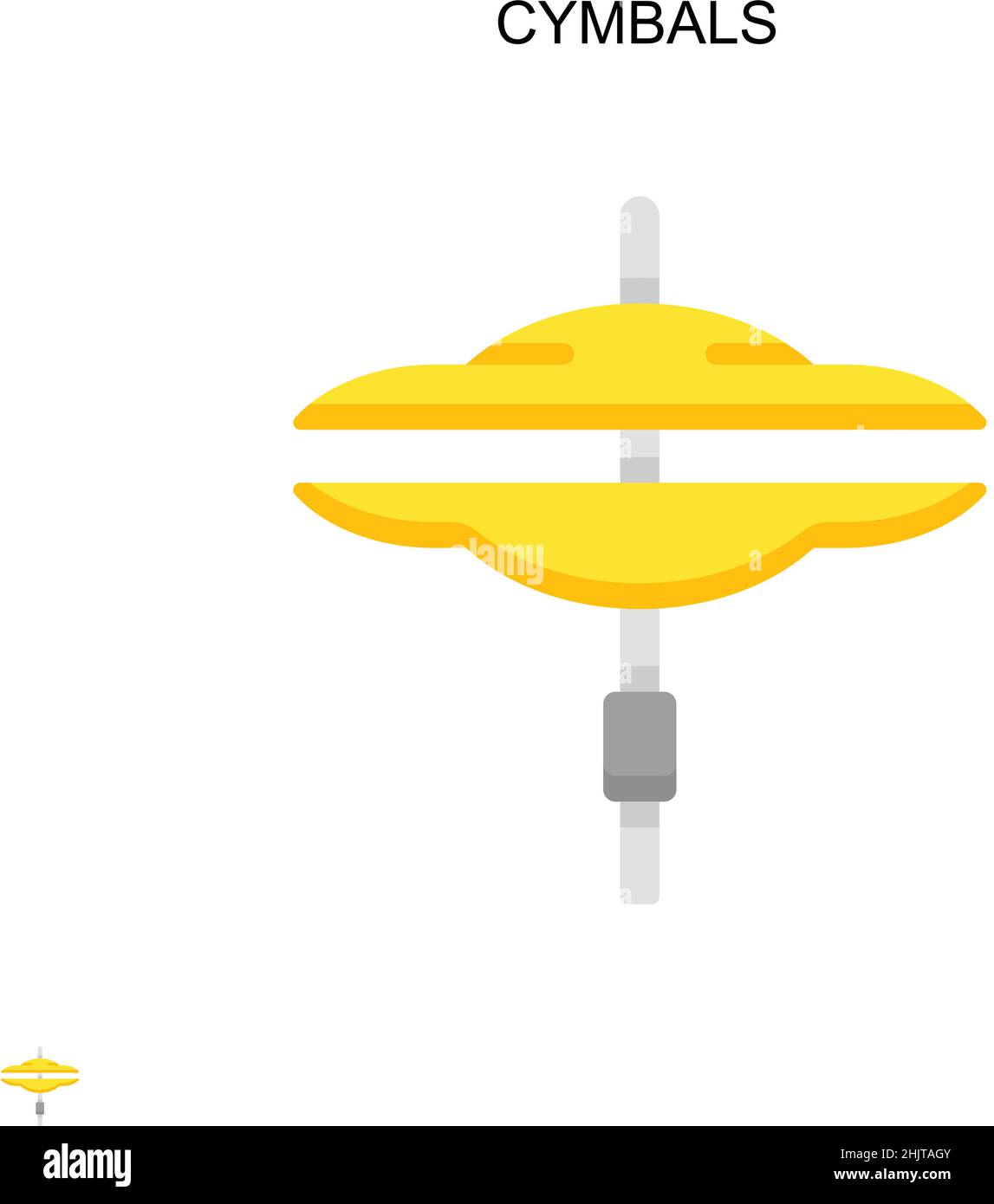 Cymbal musical instrument Stock Vector Images - Alamy