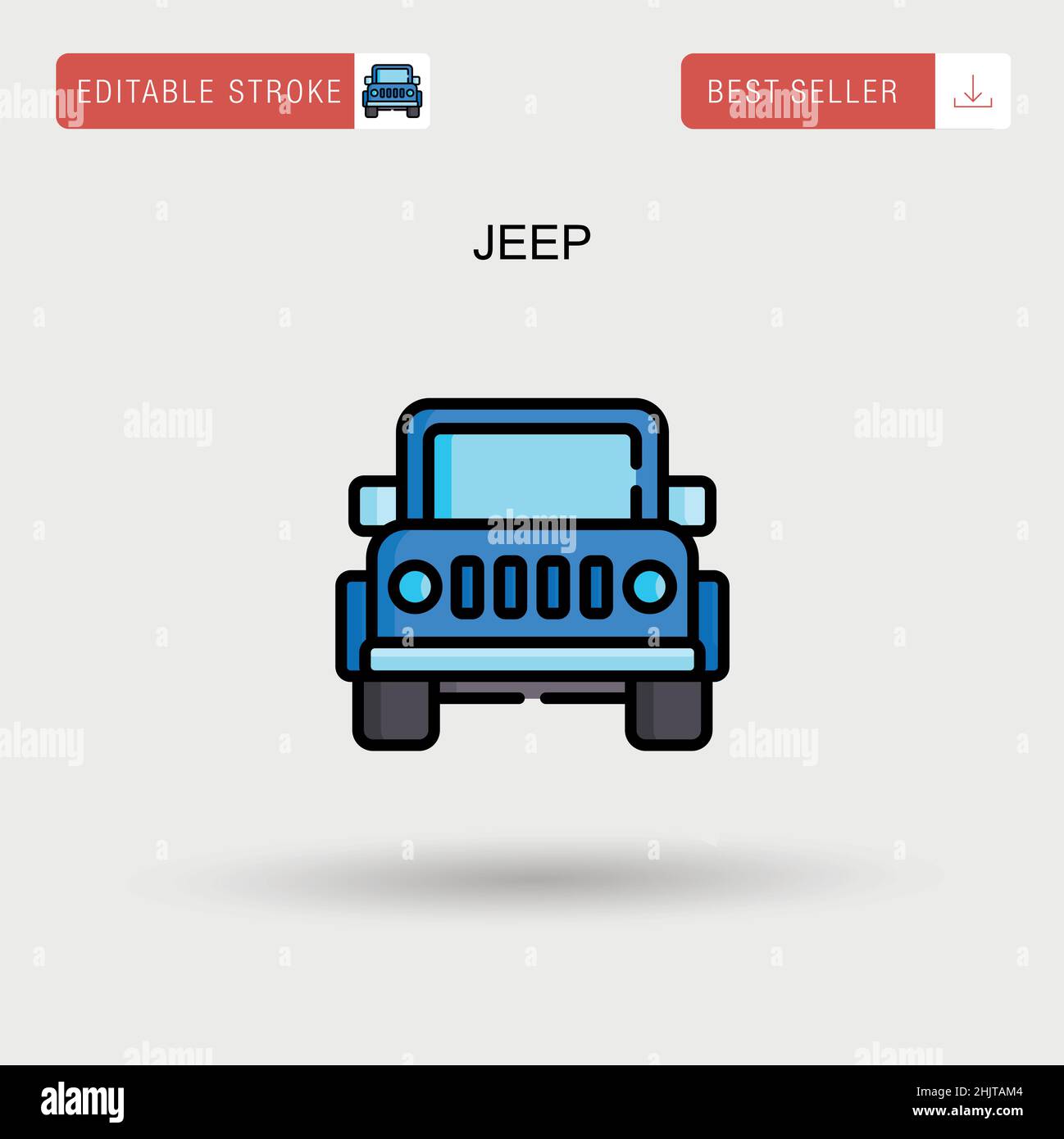 Jeep Simple vector icon Stock Vector Image & Art - Alamy