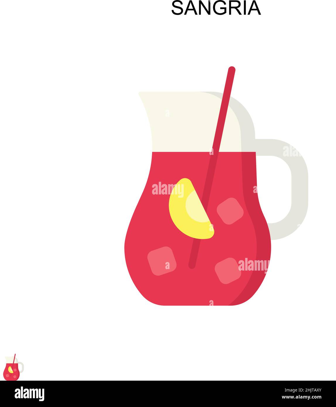 Fruit punch illustration Cut Out Stock Images & Pictures - Alamy