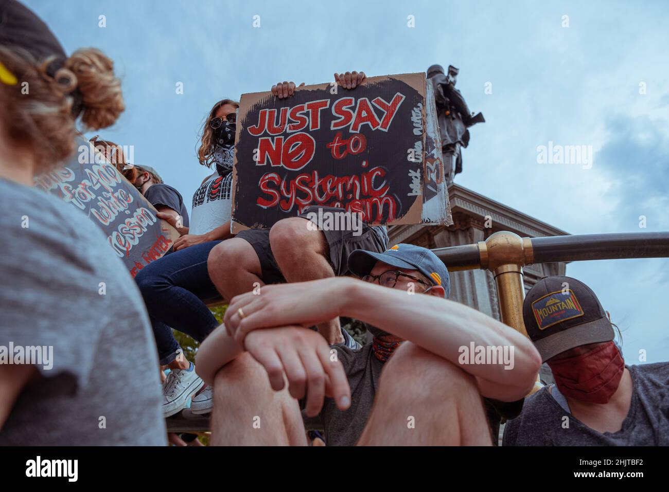 Black Lives Matter Protest in Denver Colorado Stock Photo - Alamy