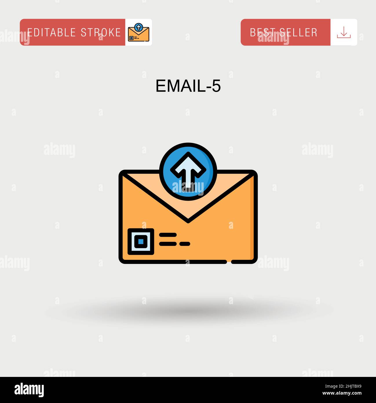 Email-5 Simple vector icon Stock Vector Image & Art - Alamy