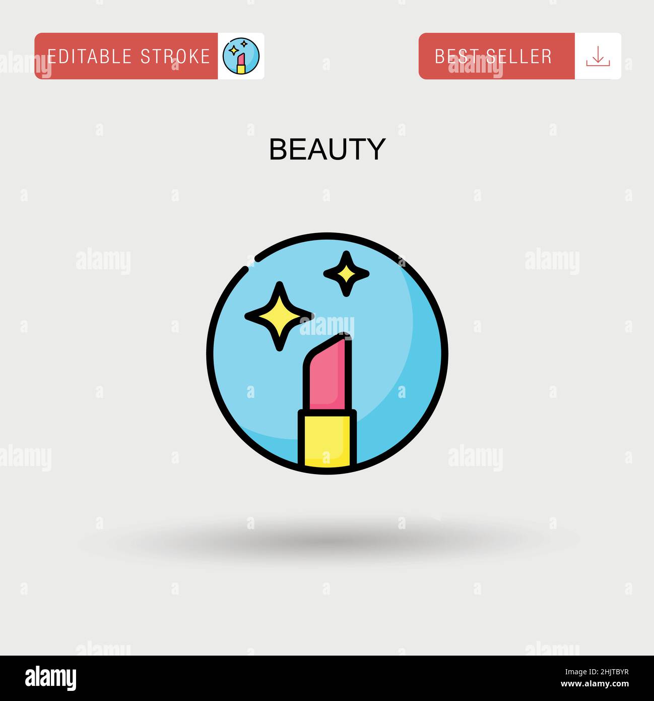 Beauty Simple vector icon Stock Vector Image & Art - Alamy