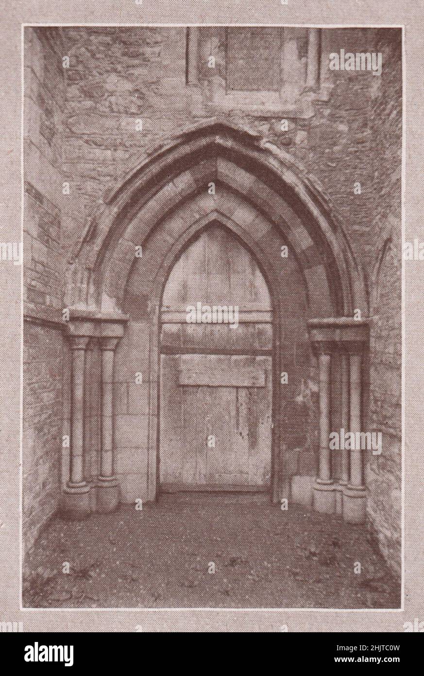 Elstow Church: Old Door. Bedfordshire (1913 Stock Photo - Alamy