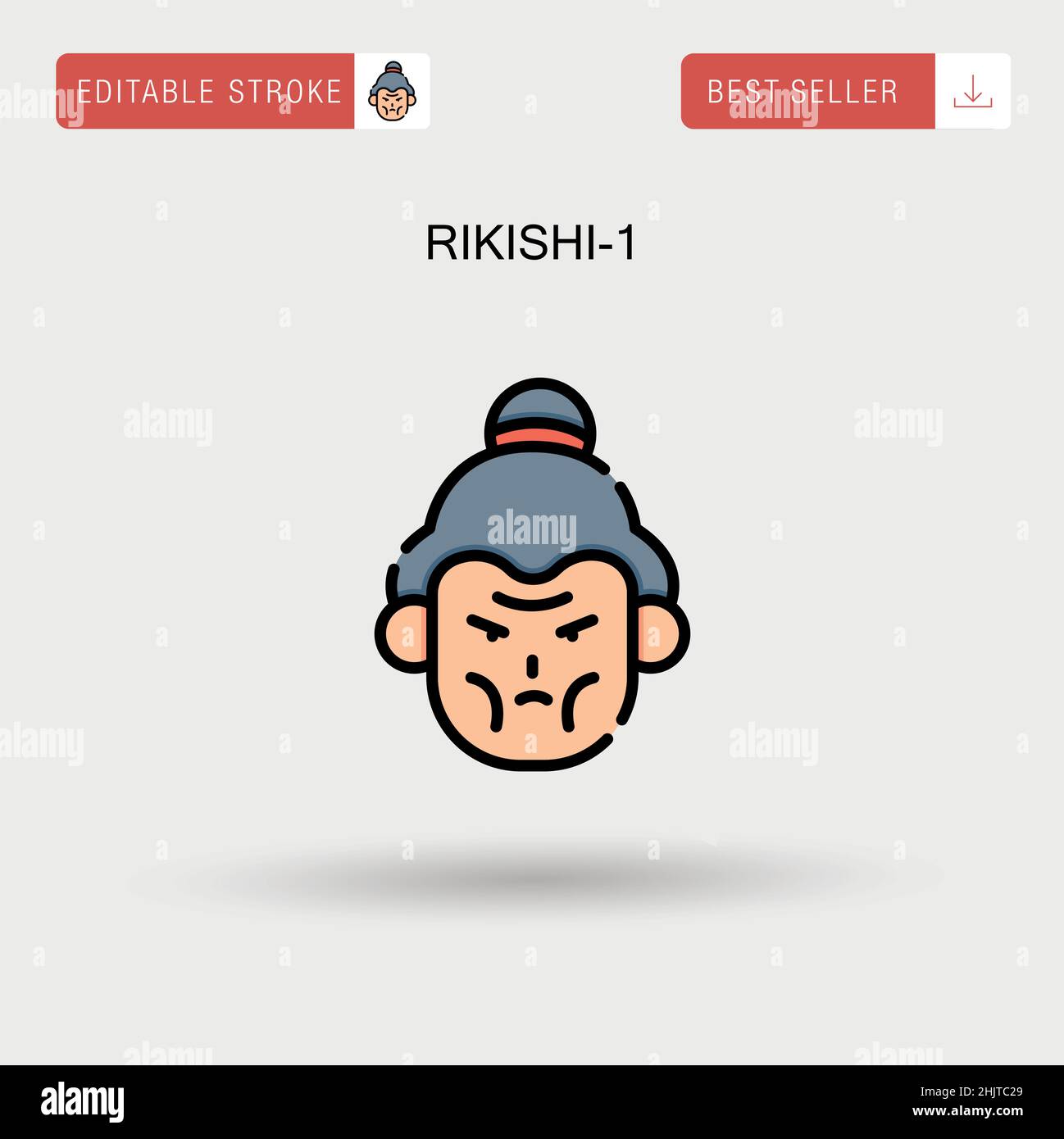 Rikishi-1 Simple vector icon Stock Vector Image & Art - Alamy