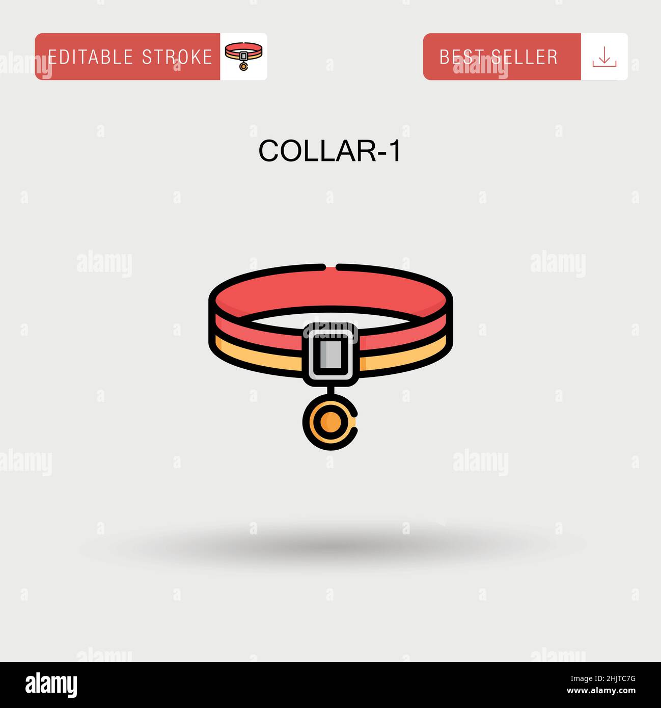 Collar-1 Simple vector icon Stock Vector Image & Art - Alamy
