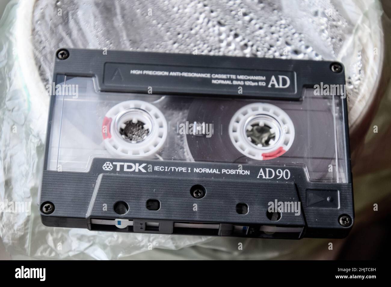 Vintage audio cassette. Retro music medium, cassette. a Retro Stock ...