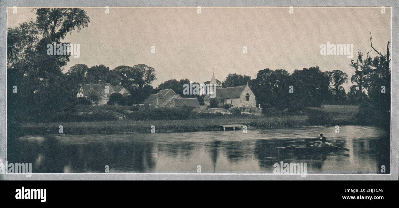 Moulsford Village. Berkshire (1913 Stock Photo - Alamy