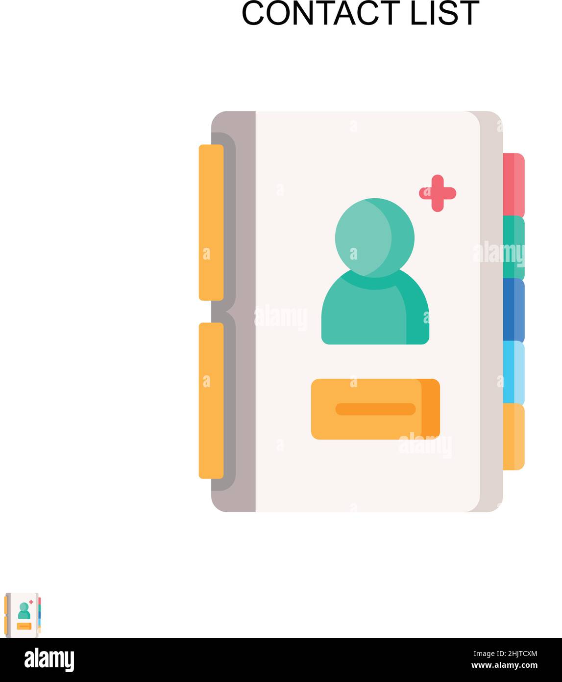 Contact list Stock Vector Images - Alamy