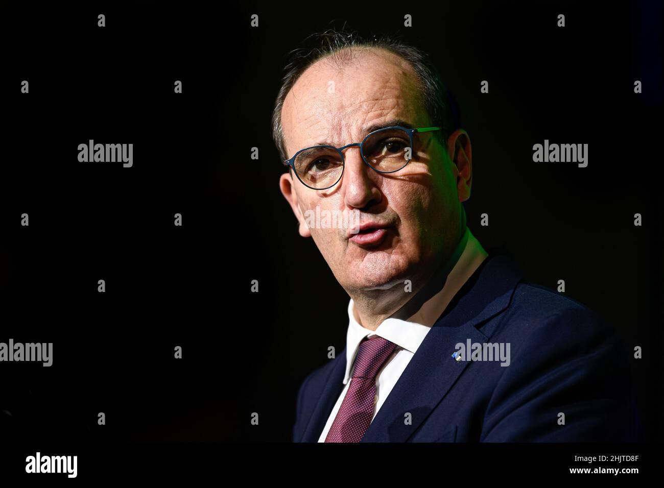 French Prime Minister Jean Castex during the 80th anniversary ceremony ...