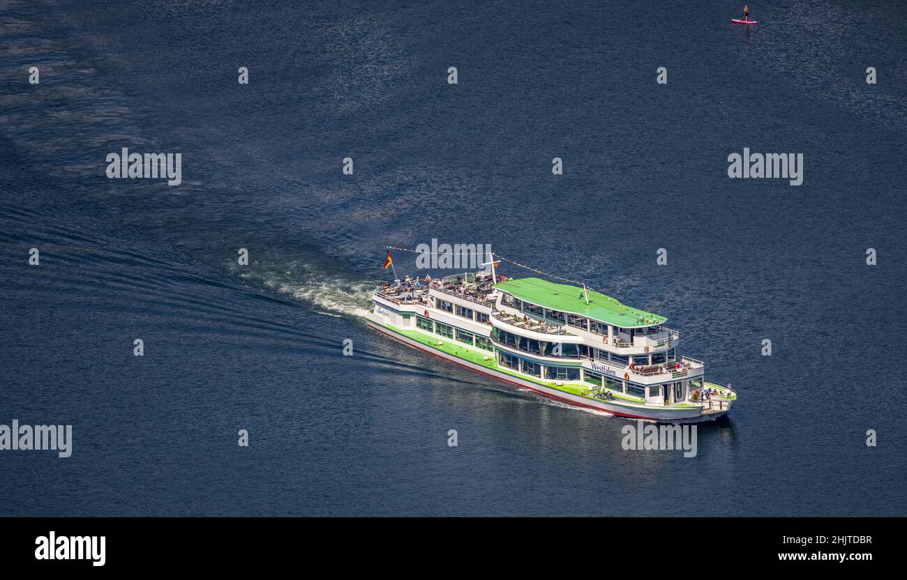 Personenschifffahrt mit dem ausflugsschiff westfalen hi-res stock ...