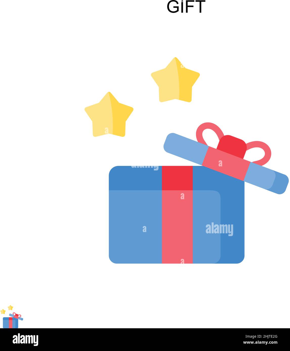 Gift Simple vector icon. Illustration symbol design template for web ...