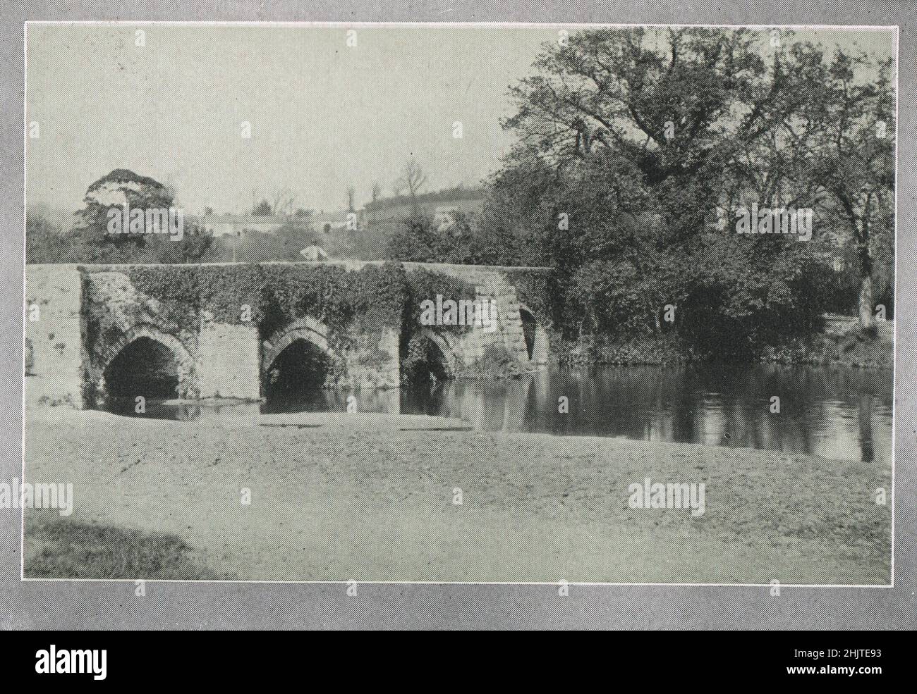 Fourteenth-Century Bridge, Lostwithiel. Cornwall (1913 Stock Photo - Alamy