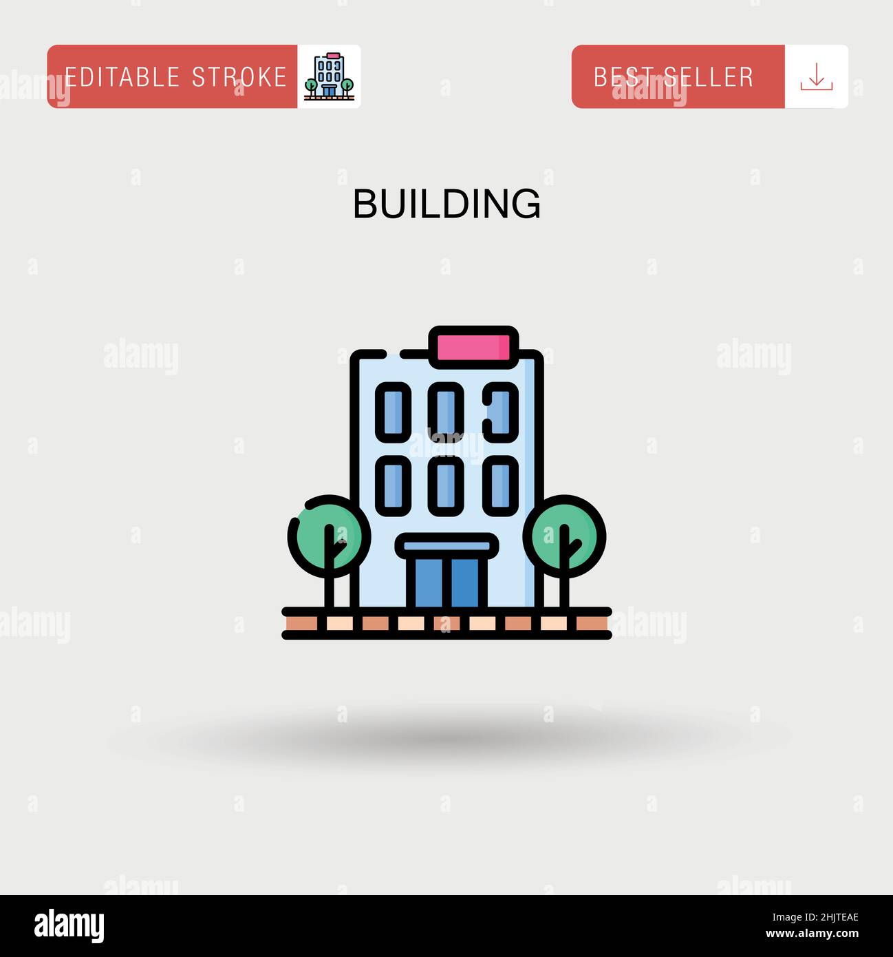 Modern business building detail Stock Vector Images - Alamy