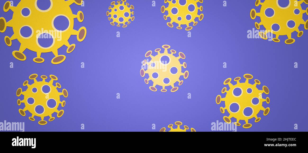 Dangerous corona virus, SARS pandemic risk concept. 3D illustration ...