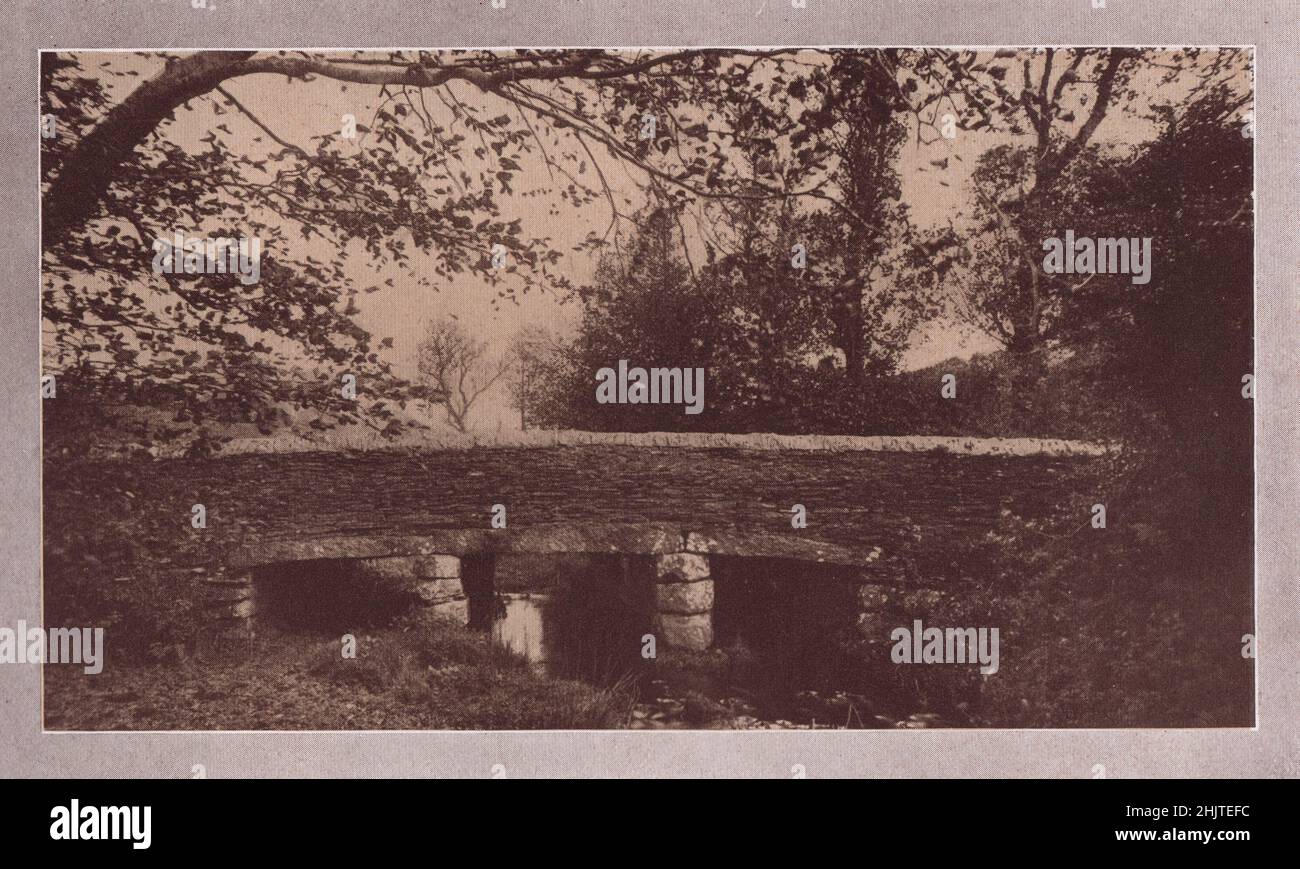 Slaughter Bridge, Camelford. Cornwall (1913 Stock Photo - Alamy