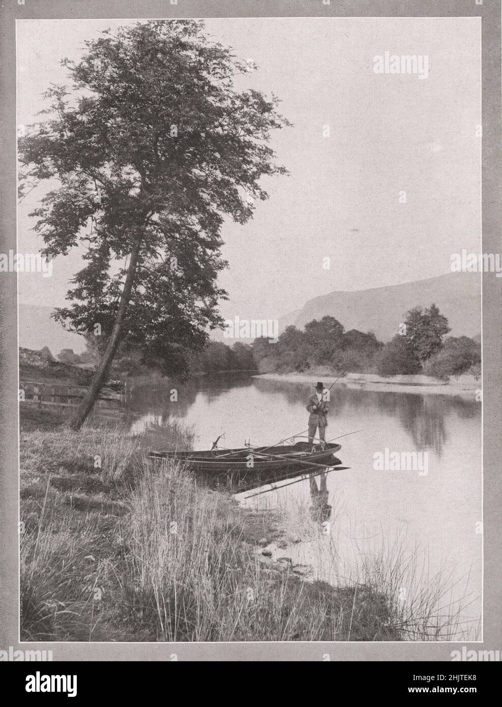 River Derwent, Cumberland. Cumbria (1913 Stock Photo - Alamy