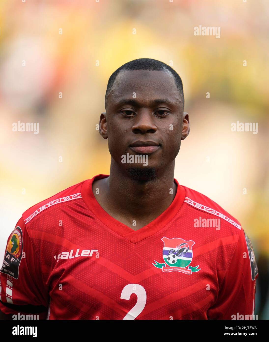 Douala, Cameroon, January, 29, 2022: Yusupha Bobb of Gambia during ...