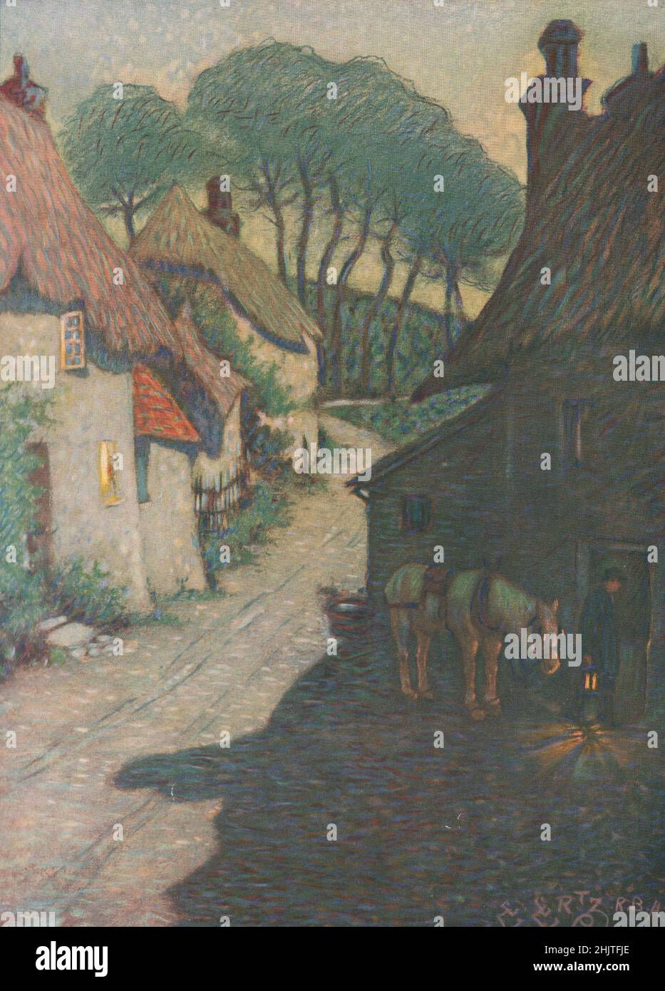 Thurlestone Village, South Devon. Devonshire (1913 Stock Photo - Alamy