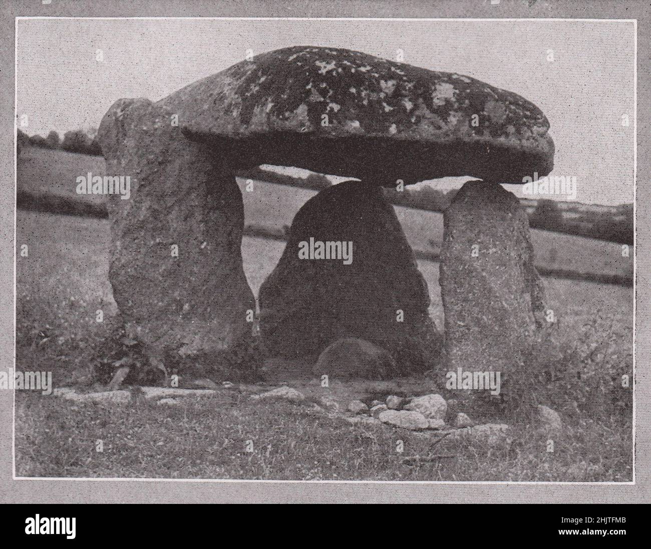 Shilston Cromlech, Dartmoor. Devonshire (1913 Stock Photo - Alamy