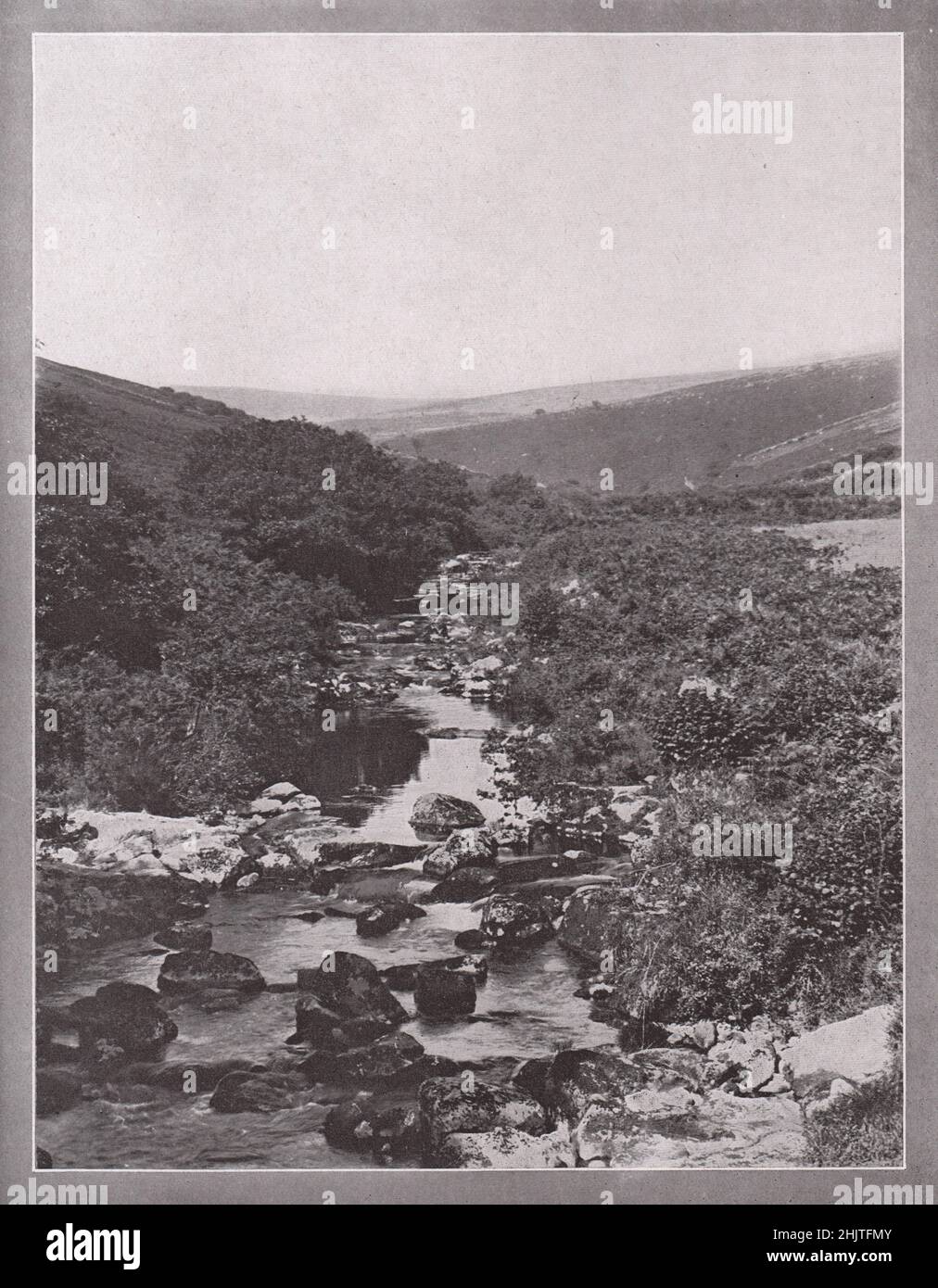 The River Erme, Dartmoor. Devonshire (1913 Stock Photo - Alamy
