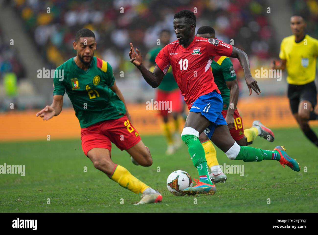 Douala, Cameroon, January, 29, 2022: Musa Barrow of Gambia during ...
